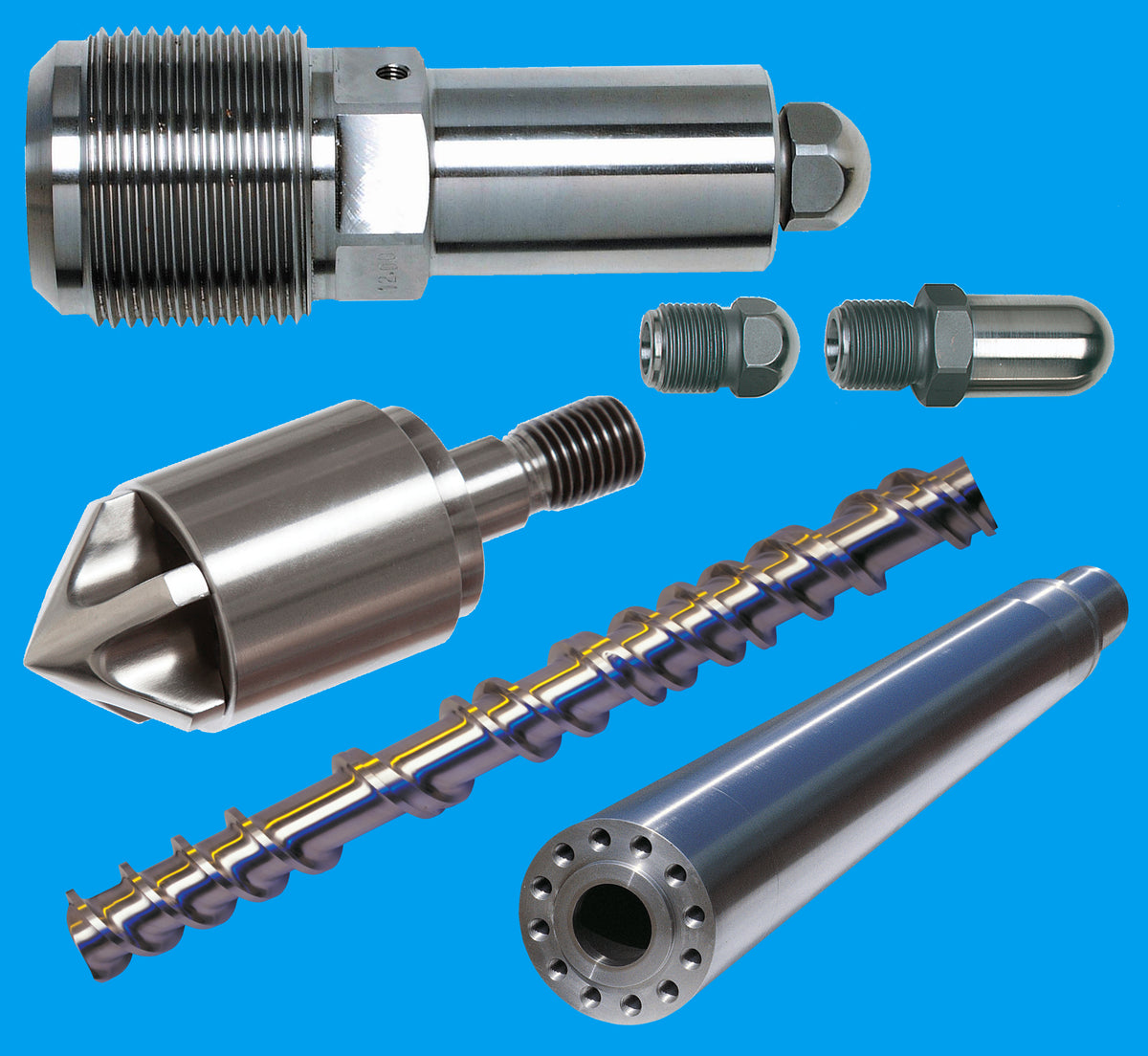 Nozzles, tips, screwtips, Screw & Barrels — Nickerson PMS