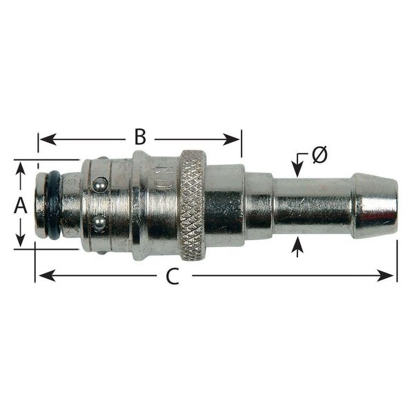 RPL Compatible Straight Socket Couplings with Hose Tail — Nickerson PMS