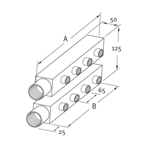 Water Manifold- Stainless Steel, Stacked– Nickerson PMS